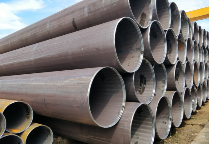 Big Diameter 12m LSAW Steel Pipe / Long Straight Seam Welded Steel Pipe