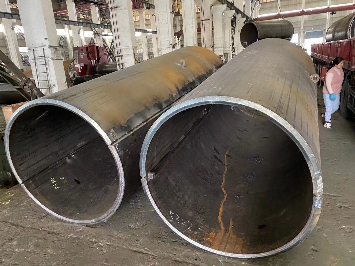 ASTM A252 A106 API 5L LSAW Welded Pipe , Large Diameter Seamless Steel ...